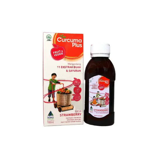 CURCUMA PLUS FRUIT AND VEGGIE STRAWBERRY - Kegunaan, Efek Samping ...