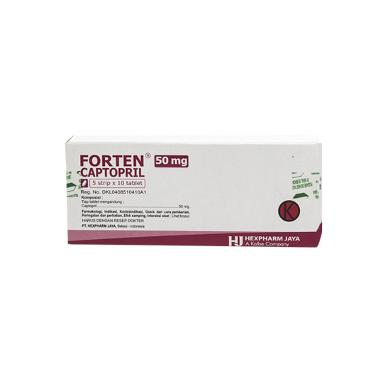 Forten 50 mg 10 Tablet - Kegunaan, Efek Samping, Dosis dan Aturan Pakai ...