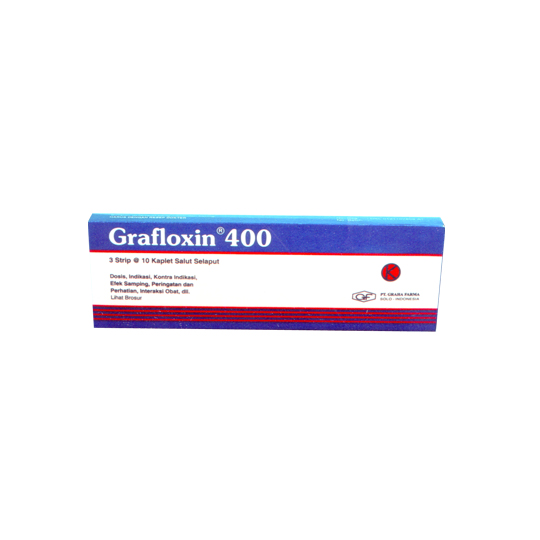 Grafloxin 400 mg 10 Kaplet - Kegunaan, Efek Samping, Dosis dan Aturan ...