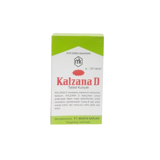 Kalzana-D 100 Tablet - Kegunaan, Efek Samping, Dosis dan Aturan Pakai ...