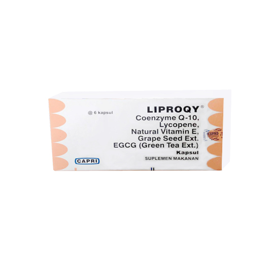 Liproqy 6 Kapsul - Kegunaan, Efek Samping, Dosis dan Aturan Pakai - Halodoc