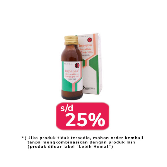 INPEPSA SIRUP 100 ML 2 BOTOL - LEBIH HEMAT - Kegunaan, Efek Samping ...