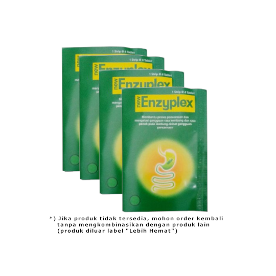 New Enzyplex 5 Strip (4 Tablet/Strip) - Hemat Borongan - Kegunaan, Efek ...