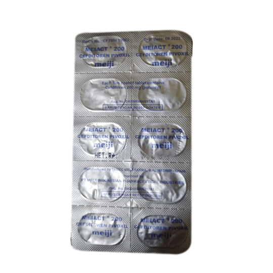 Meiact 200 mg 10 Tablet - Kegunaan, Efek Samping, Dosis dan Aturan ...