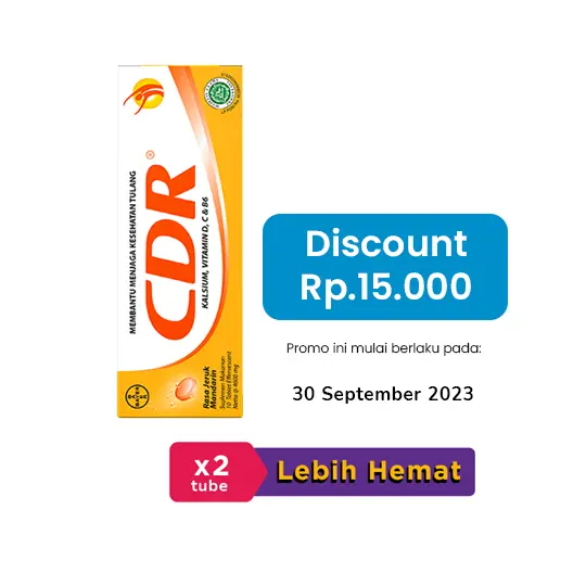 CDR Effervescent 2 Tube (10 Tablet/Tube) - Hemat Borongan - Kegunaan ...