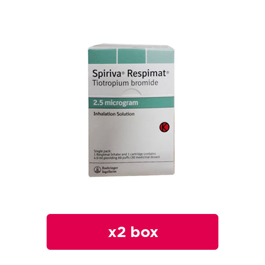 Spiriva Respimat Inhaler 2.5 mcg 2 Box (1 Inhaler/Box)- Obat Rutin ...