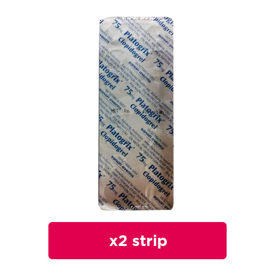 Platogrix 75 mg 2 Strip (14 Tablet/Strip) - Obat Rutin - Kegunaan, Efek ...
