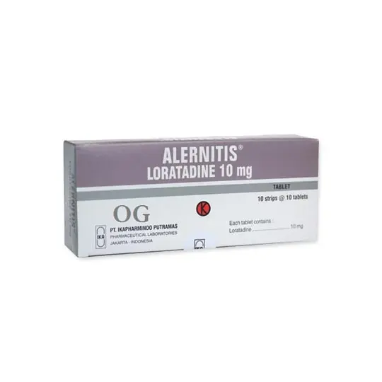 ALERNITIS 10 MG 10 TABLET - Kegunaan, Efek Samping, Dosis dan Aturan ...