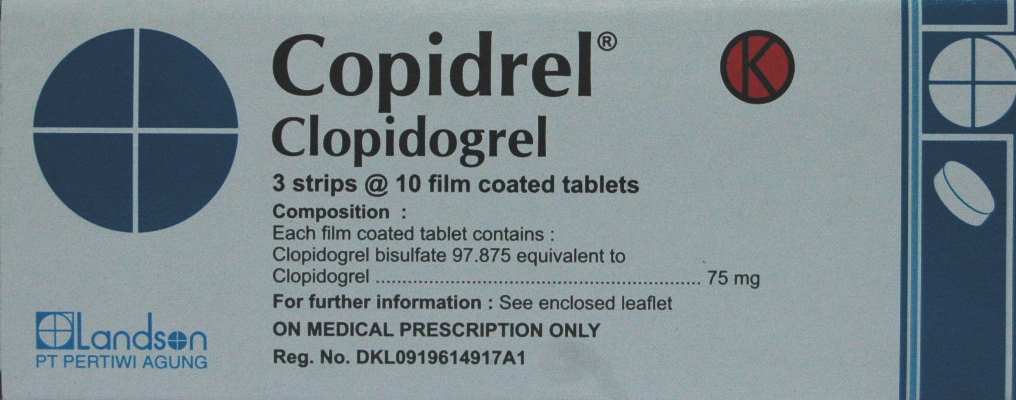 Copidrel 75 mg 10 Tablet - Kegunaan, Efek Samping, Dosis dan Aturan ...