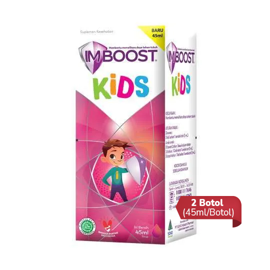 Imboost Kids Sirup 45 ml 2 Botol - Hemat Borongan - Kegunaan, Efek ...