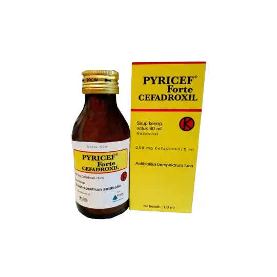 PYRICEF FORTE SIRUP 250 MG - Kegunaan, Efek Samping, Dosis dan Aturan ...