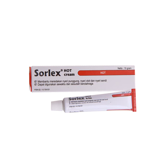 Sorlex Hot Cream 30 g - Kegunaan, Efek Samping, Dosis dan Aturan Pakai ...