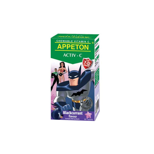 Appeton Activ-C 100 mg Blackcurrant 60 Tablet - Kegunaan, Efek Samping ...