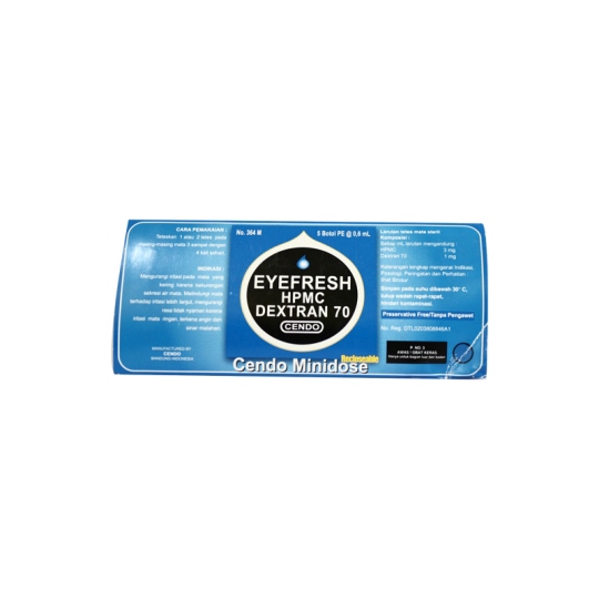 Cendo Eyefresh Minidose 0.6 ml - Kegunaan, Efek Samping, Dosis dan ...