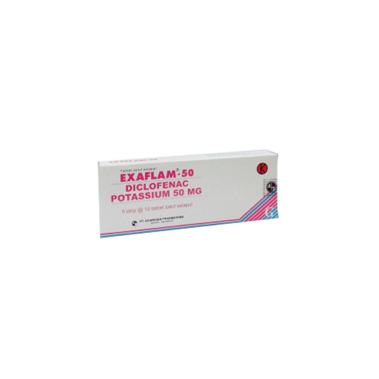Exaflam 50 mg 10 Tablet - Kegunaan, Efek Samping, Dosis dan Aturan ...