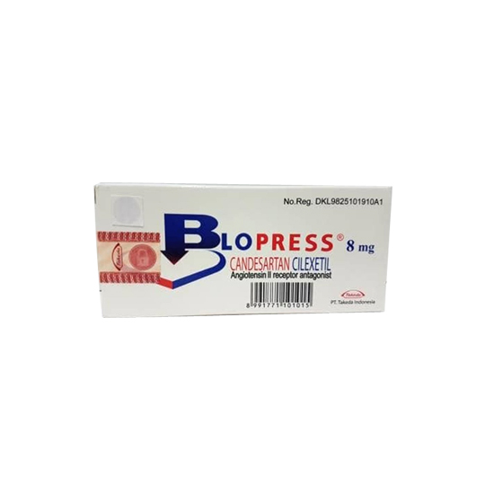 Blopress 8 mg 7 Tablet - Kegunaan, Efek Samping, Dosis dan Aturan Pakai ...
