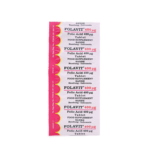 Folavit 400 mcg 10 Tablet - Kegunaan, Efek Samping, Dosis dan Aturan ...