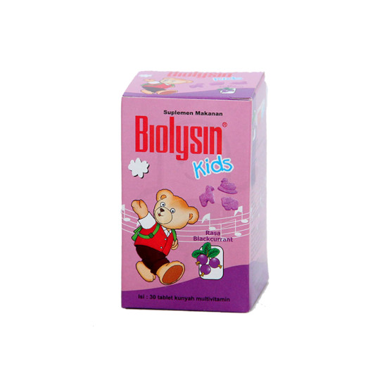 Biolysin Kids Rasa Blackcurrant 30 Tablet - Kegunaan, Efek Samping ...