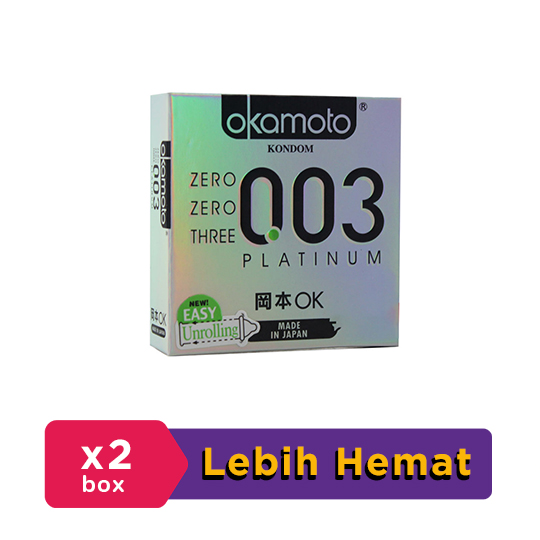 Kondom Okamoto 003 Platinum 2 Box (3 Pieces/Box) - Hemat Borongan - Kegunaan, Efek Samping ...