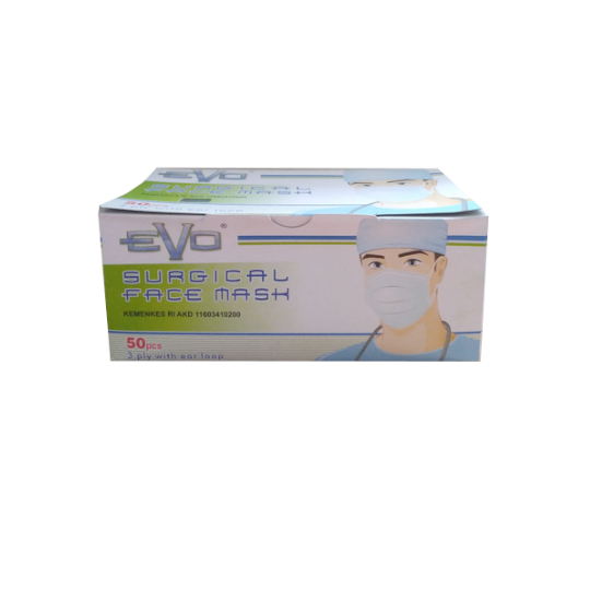 Evo Surgical Face Mask Grey 50 Pieces - Kegunaan, Efek Samping, Dosis ...