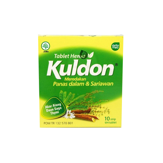 Kuldon Sariawan 650 mg 4 Tablet - Kegunaan, Efek Samping, Dosis dan ...