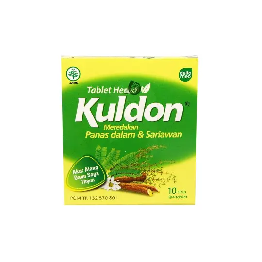 Kuldon Sariawan 650 mg 4 Tablet - Kegunaan, Efek Samping, Dosis dan ...