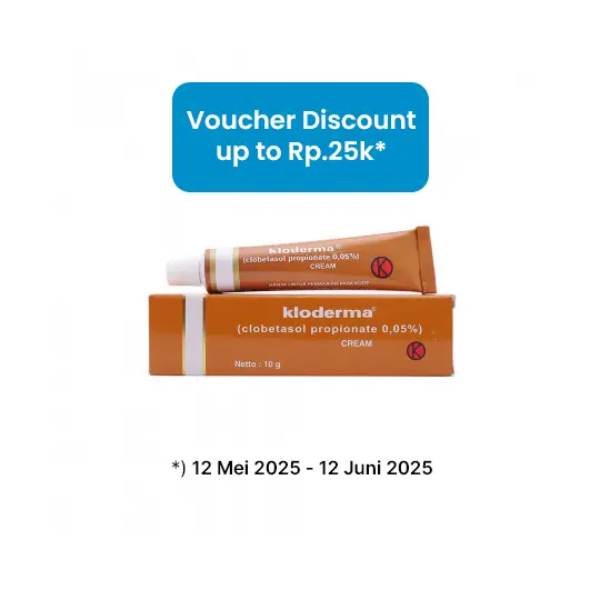Kloderma 0.05% Cream 10 g - Manfaat, Dosis, & Efek Samping