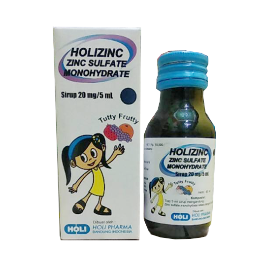 Holizinc Sirup 60 ml - Kegunaan, Efek Samping, Dosis dan Aturan Pakai - Halodoc