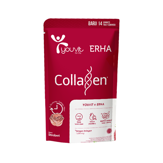 YOUVIT X ERHA Collagen 14 Gummies - Kegunaan, Efek Samping, Dosis dan ...