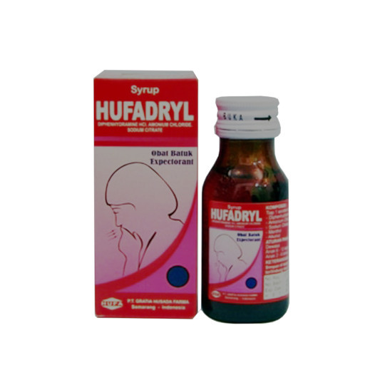 Hufadryl Expectorant Sirup 60 ml - Kegunaan, Efek Samping, Dosis dan ...