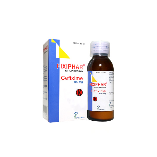 Fixiphar Dry Sirup 100 mg/5 ml 60 ml - Kegunaan, Efek Samping, Dosis ...