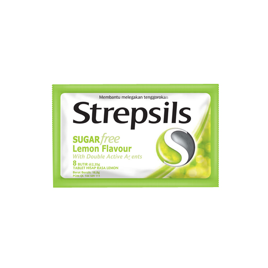 Strepsil Sugar Free Lemon 8 Tablet - Kegunaan, Efek Samping, Dosis dan ...