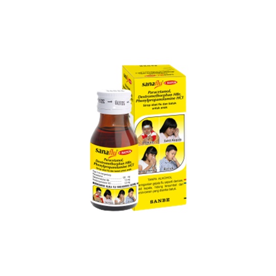 Sanaflu Plus Batuk Sirup 60 ml - Kegunaan, Efek Samping, Dosis dan ...
