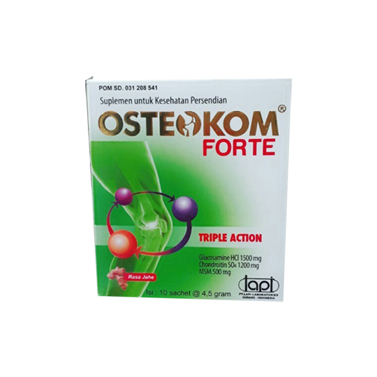 Osteokom Forte 10 Sachet - Kegunaan, Efek Samping, Dosis dan Aturan ...