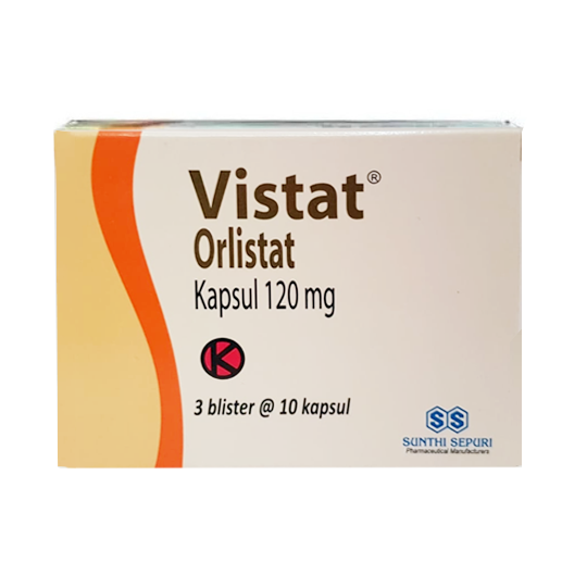 Vistat 120 mg 3 Strip (10 Kapsul/Strip) - Hemat Borongan - Kegunaan ...