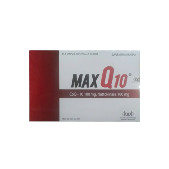 Max Q10 6 Kaplet - Kegunaan, Efek Samping, Dosis dan Aturan Pakai - Halodoc