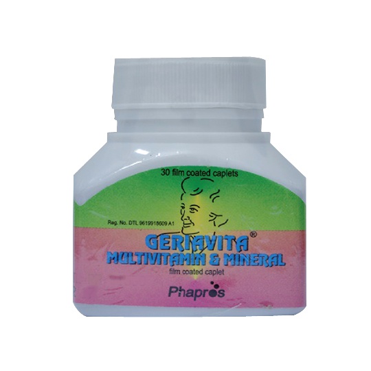 Geriavita 30 Kaplet - Kegunaan, Efek Samping, Dosis dan Aturan Pakai ...