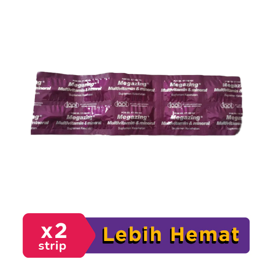 Megazing 2 Strip (10 Kaplet/Strip) - Hemat Borongan - Kegunaan, Efek ...
