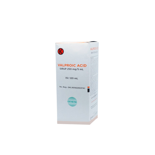 Asam Valproat 250mg/5ml Sirup 120 ml - Kegunaan, Efek Samping, Dosis ...