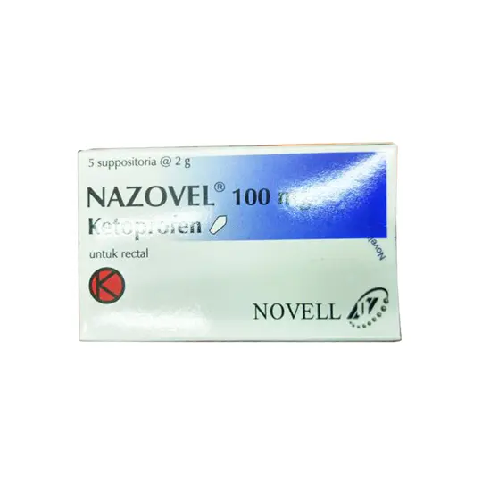 Nazovel 100 mg Suppositoria - Kegunaan, Efek Samping, Dosis dan Aturan ...