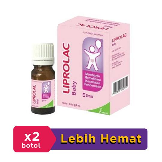 Liprolac Baby Drop 8 ml 2 Botol - Hemat Borongan - Kegunaan, Efek ...