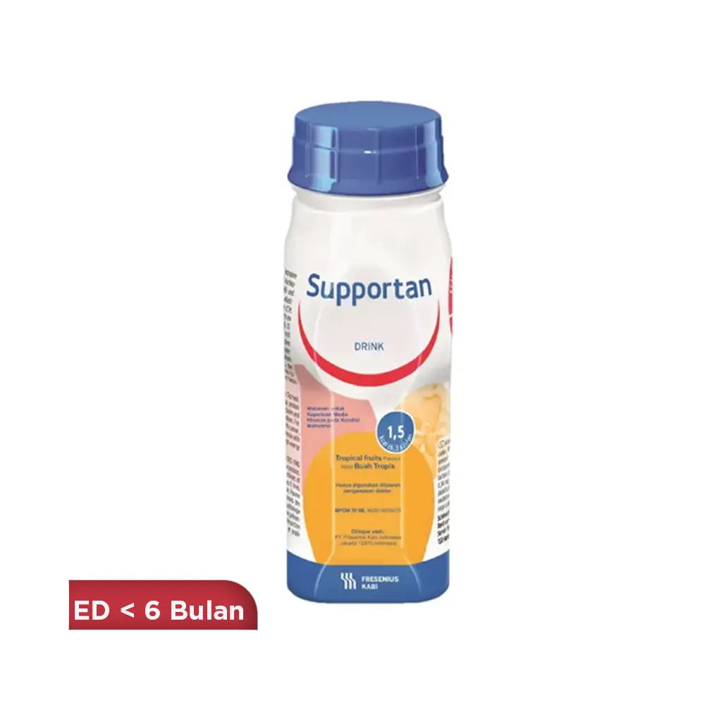 SUPPORTAN DRINK TROPICAL FRUITS 200 ML - Kegunaan, Efek Samping, Dosis ...