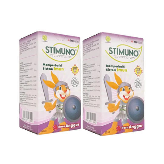Stimuno Sirup Rasa Anggur 60 ml 2 Botol - Hemat Borongan - Kegunaan ...