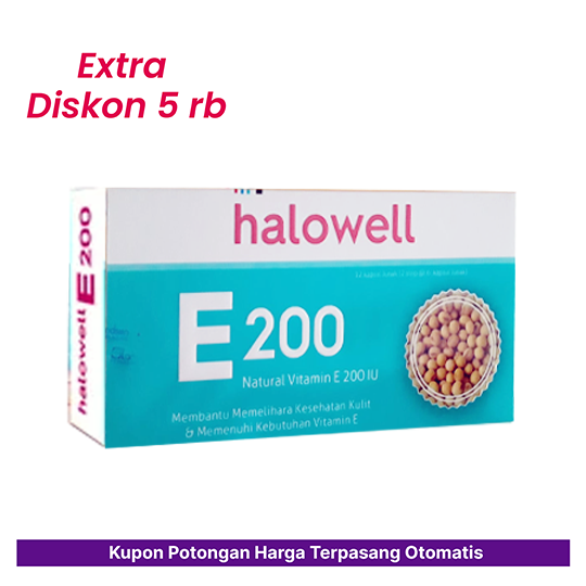 Halowell E 200 IU 12 Kapsul - Kegunaan, Efek Samping, Dosis dan Aturan ...