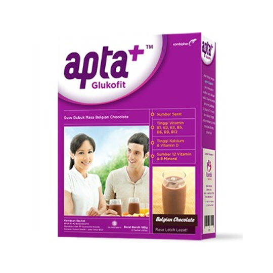 Apta+ Glukofit Belgian Chocolate 180 g - Kegunaan, Efek Samping, Dosis ...