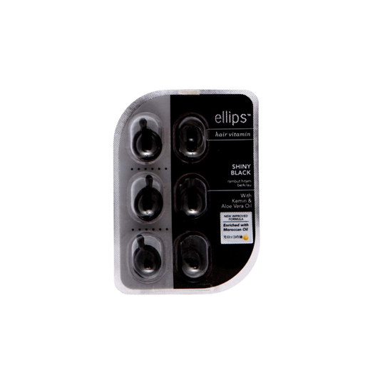 Ellips Hair Vitamin Shiny Black 6 Kapsul Lunak - Kegunaan, Efek Samping ...