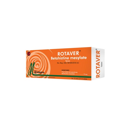 Rotaver 6 mg 10 Tablet - Kegunaan, Efek Samping, Dosis dan Aturan Pakai ...