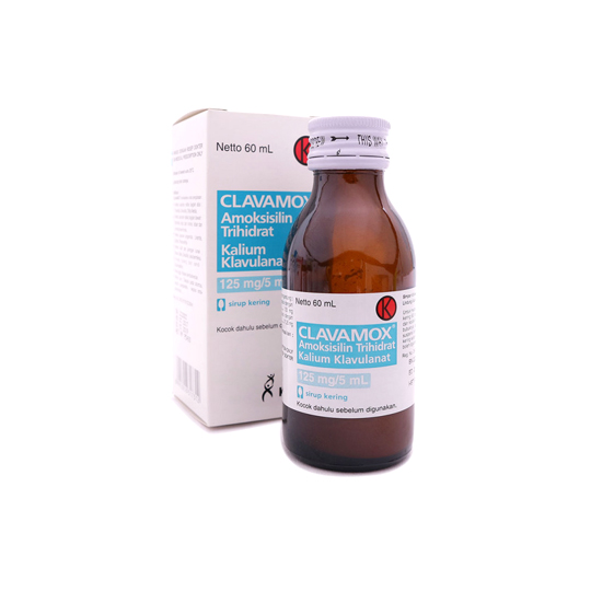 Clavamox Dry Sirup 60 ml - Kegunaan, Efek Samping, Dosis dan Aturan Pakai - Halodoc