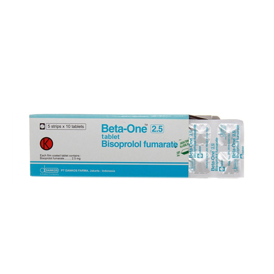Beta-One 2.5 mg 3 Strip (10 Tablet/Strip) - Obat Rutin - Kegunaan, Efek ...