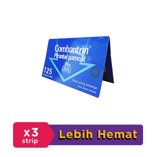 Combantrin 125 mg 3 Strip (4 Tablet/Strip) - Hemat Borongan - Kegunaan ...